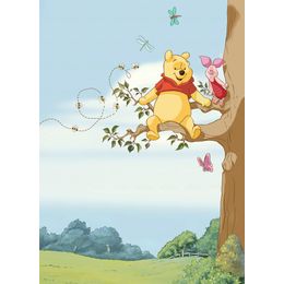 Komar Fototapete "Winnie the Pooh Tree - Gr&ouml;&szlig;e 184 x 254 cm", B/L: 184m x 254m, Rollen: 4, bunt, Schlafzimmer, Tapeten, Kinderzimmer