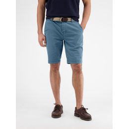Lerros Herren Bermudas "Chino-Bermuda mit G&uuml;rtel", blau, Gr. 30, 98% Baumwolle, 2% Elasthan, Hosen