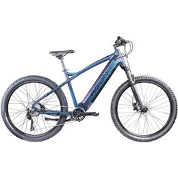 agon E-Bike "Alpha", 48cm, 27,5 Zoll (69,85cm), blau, Elektrofahrr&auml;der, Pedelec, Elektrofahrrad f&uuml;r Damen u. Herren, MTB