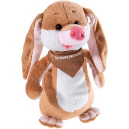 Heunec Kinder Kuscheltier "Fitness Freund, Schweinehund", braun, B:12cm H:25cm, Pl&uuml;schfiguren