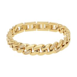 JOOP! JOOP Damen Armband "Schmuck, Geschenk", 20cm, Edelstahlgelbgoldfarben, kristallwei&szlig;, kristallwei&szlig;, Edelstahl, Armb&auml;nder, mit Zirkonia (synth.)