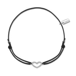 AILORIA Damen Armband "Armband schwarz/silber L&Eacute;A", silber, Armb&auml;nder