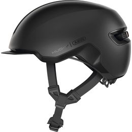 Abus Fahrradhelm "HUD-Y", S Kopfumfang: 51cm - 55cm, schwarz, Helme
