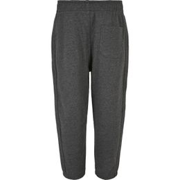 Urban Classics Jungen Stoffhose "Urban Classics Herren Boys Sweatpants", grau, Gr. 134, unifarben, 65% Baumwolle, 35% Polyester, Hosen
