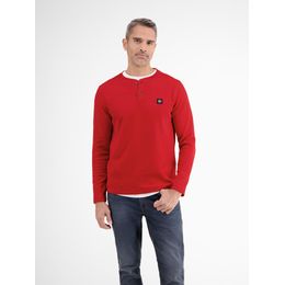 Lerros Herren Sweatshirt "Serafinoshirt f&uuml;r Herren", rot, Gr. L, 70% Baumwolle, 25% Polyester, 5% Elasthan, Sweatshirts