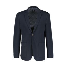 Lerros Herren Jerseysakko "Blazer aus Jersey mit Innenfutter-Print", blau, Gr. 27, 82% Polyester, 13% Viskose, 5% Elasthan, Sakkos