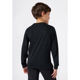 Champion Jungen Langarmshirt "SPORTWEAR LONG SLEEVE Standard Fit", schwarz, Gr. M, Obermaterial: 100% Baumwolle, Shirts, Langarmdesign, aus