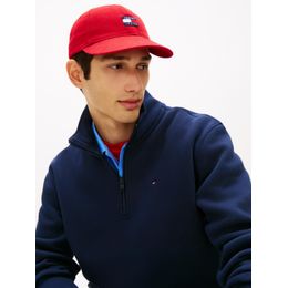 Tommy Jeans Herren Sweatshirt "TJM REGULAR FLEECE 1/4 ZIP MOCK NECK", blau, Gr. XXL, Sweatware, Obermaterial: 80% Baumwolle, 20% Polyester,