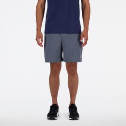 New Balance Herren Laufshorts "SPORT ESSENTIAL SHORT 7"graphite gt, Gr. XXL, Stoff, Obermaterial: 100% Polyester, Hosen, mit feuchtigkeitsabweisender