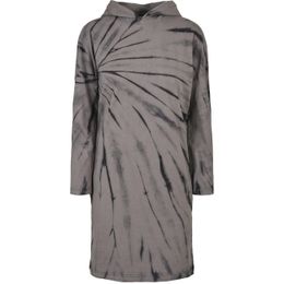 Urban Classics Damen Shirtkleid "Urban Classics Damen Ladies Oversized Tie Dye Hoody Dress"schwarz, asphalt, Basic, Gr. S, 100% Baumwolle, Kleider