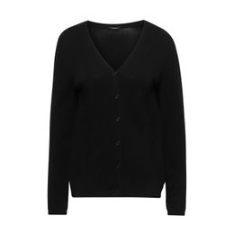 GOLDNER Damen Strickjacke "Weiche Kaschmirstrickjacke mit V-Ausschnitt", blau, Gr. 50, Obermaterial: 100% Kaschmir WS., Strickjacken, Ohne
