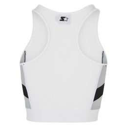Damen Sport-BH "Starter Black Label Damen Ladies Starter Sports Cropped Top", STARTER Black Label, Gr. M, wei&szlig;, 80% Polyamid, 20% Elasthan, BHs