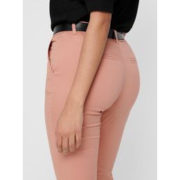 Only Damen Chinohose "ONLPARIS REG CHINO PANT", rosa, Gr. 34, unifarben, Web, Obermaterial: 97% Baumwolle, 3% Elasthan, Hosen, gepflegte Hose mit