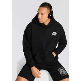 Lonsdale Herren Kapuzensweatshirt "GATESHAW", schwarz-wei&szlig;, Gr. XXXL, Obermaterial: 60% Baumwolle, 40% Polyester, Sweatshirts