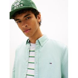 Tommy Jeans Herren Langarmhemd "TJM REGULAR OXFORD"bahama gr&uuml;n, Gr. S, Web, Obermaterial: 100% Baumwolle, Hemden, mit Rundhalsausschnitt,