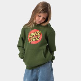 Santa Cruz M&auml;dchen Kapuzensweatshirt "YOUTH CLASSIC DOT HOOD"schwarz moss, Gr. 11, Obermaterial: 65% Polyester, 35% Baumwolle, Sweatshirts