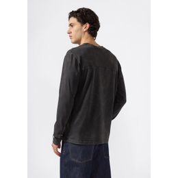 Champion Herren Langarmshirt "ICONS Wash Crewneck Long Sleeve T-Shirt", grau, Gr. L, Obermaterial: 100% Baumwolle, Shirts, lang&auml;rmliges Oberteil, aus