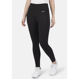 STOOKER WOMEN Damen Leggings "PISA Capri Fitnessleggings", schwarz, Gr. XL, Stoff, 75% Polyester, 25% Elasthan, Hosen, Capri Fitnessleggings Slim Fit