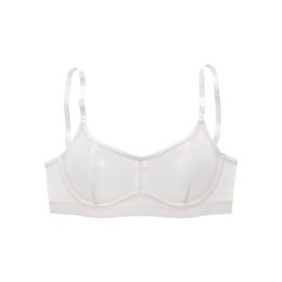 Damen B&uuml;gel-BH "Ava", VIVANCE BY LASCANA, Gr. 70, beige, Mesh, Obermaterial: 90% Polyamid, 10% Elasthan, BHs, aus transparentem Mesh in