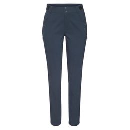 active by Lascana LASCANA ACTIVE Damen Trekkinghose "Slim fit", blau, Gr. 36, unifarben, Obermaterial: 87% Polyester, 13% Elasthan, Hosen, innen weich angeraut