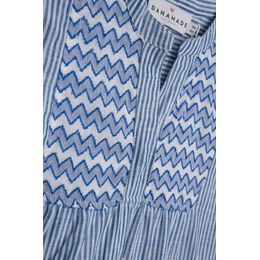 DANAMADE M&auml;dchen Sommerkleid "DANAMADE Dresses DRUNA", blau, Gr. 152, Obermaterial: 60% Baumwolle, 40% Polyester. Futter: 100% Baumwolle, Kleider