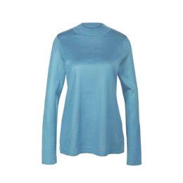 GOLDNER Damen Strickpullover "Strickpullover mit Stehbundkragen", blau, Gr. 54, Obermaterial: 100% Polyacryl PAN., Pullover, wie echter Kaschmir