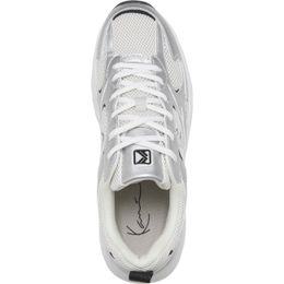 Karl Kani Herren Sneaker "Karl Kani Prime Runner 2", Gr. 45, silber, Polyurethan, Schuhe