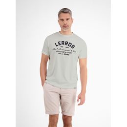 Lerros Herren T-Shirt "Sommerliches T-Shirt mit Print", wei&szlig;, Gr. S, 100% Baumwolle, Shirts