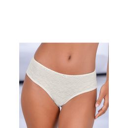 Lascana Damen Panty "Elisa", Gr. 40, beige, Spitze, Obermaterial: 78% Polyamid, 22% Elasthan, Unterhosen, aus zarter, blumiger Spitze