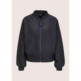 Madeleine Mode MADELEINE Damen Kurzjacke "Blousonjacke Sportlicher Damenblouson mit Zipper", blau, Modern, Gr. 42, Obermaterial: 100% Polyester PES., Jacken,