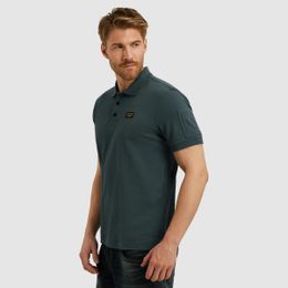 PME-Legend PME LEGEND Herren Poloshirt, gr&uuml;n, Gr. 5XL, unifarben, Web, Obermaterial: 95% Baumwolle, 5% Elasthan, Shirts, mit Logostickerei