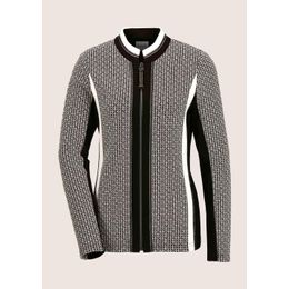 Madeleine Mode MADELEINE Damen Jerseyblazer "Kurzblazer Eleganter Jerseyblazer mit Rei&szlig;verschluss", wei&szlig;, Modern, Gr. 44, Obermaterial: 51% Polyester PES. 27%
