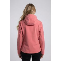 Icepeak Damen Softshelljacke "BURNET", rosa, Gr. 44, Obermaterial: 100% Polyester, Jacken, atmungsaktiv, wasserabweisend, mit Wassers&auml;ule 10000, aus