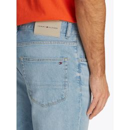 Tommy Hilfiger Herren Straight-Jeans "STRAIGHT DENTON", blau, Gr. 31, Denim/Jeans, Obermaterial: 99% Baumwolle, 1% Elasthan, Jeans, in hellblauer