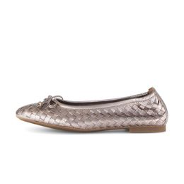 Gabor Damen Ballerina "Eleganter Ballerina", Gr. 40,5, silber, Schuhe
