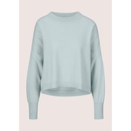 Madeleine Mode MADELEINE Damen Longpullover "Strickpullover Kaschmir Pullover mit Rundhalsausschnitt", gr&uuml;n, Modern, Gr. 40, Obermaterial: 90% Schurwolle WV. 10%