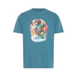 Blend Herren Rundhalsshirt "Rundhalsshirt BHJessy", blau, Gr. S, Obermaterial: 100% Baumwolle CO., Shirts