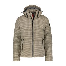 Lerros Herren Outdoorjacke "Steppblouson, kariert", grau, Gr. XL, 100% Polyester, Jacken