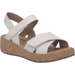 Josef Seibel Damen Sandale "Evita 03, weiss", Gr. 40, wei&szlig;, Obermaterial: 100% Rindsleder Leather cow., Schuhe