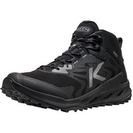 Keen Herren Outdoorschuh "ZIONIC NXT MID WP", Gr. 44, schwarz, Synthetik, Textil, Schuhe, wasserdicht