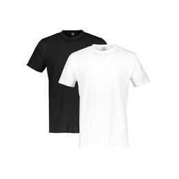Lerros Herren T-Shirt "Doppelpack T-Shirt Rundhals in Premium Baumwollqualit&auml;t", schwarz, Gr. S, 100% Baumwolle, Shirts, Weiche Baumwolle,