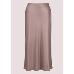 Madeleine Mode MADELEINE Damen Midirock "Midirock Midi Satinrock f&uuml;r elegante Anl&auml;sse", rosa, Modern, Gr. 42, Obermaterial: 100% Polyester PES., R&ouml;cke, Satin