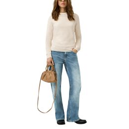 QS Damen Stretch-Jeans "CATIE Wide Leg"light blau used, Gr. 42, unifarben, Denim/Jeans, Obermaterial: 91% Baumwolle, 7% Elastomultiester, 2%
