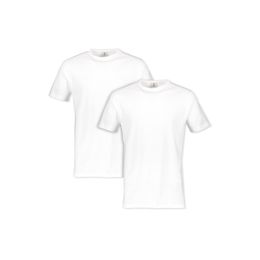 Lerros Herren T-Shirt "Doppelpack T-Shirt Rundhals in Premium Baumwollqualit&auml;t", wei&szlig;, Gr. L, 100% Baumwolle, Shirts, Weiche Baumwolle,