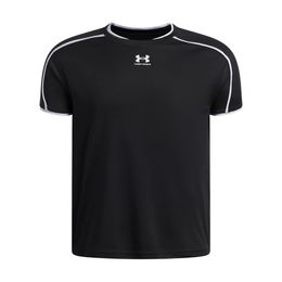 Under Armour Jungen Trainingsshirt "UA B CHALLENGER TRAIN SS"schwarz, grau, wei&szlig;, Gr. XL, Obermaterial: 100% Polyester, Shirts, sportliche Passform,