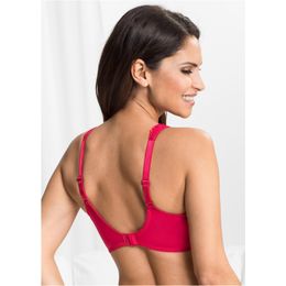 bonprix Damen Minimizer-BH "Minimizer-BH mit gepolsterten Tr&auml;gern (2er Pack)", Gr. 100, rot, Obermaterial: 80% Polyamid, 20% Elasthan. Futter: 100%