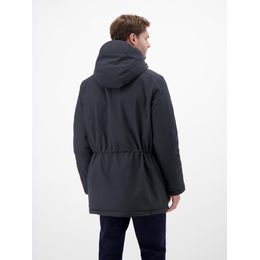 Lerros Herren Parka "Herren-Parka in Twillstruktur", blau, Gr. XXXL, 100% Polyester, Jacken