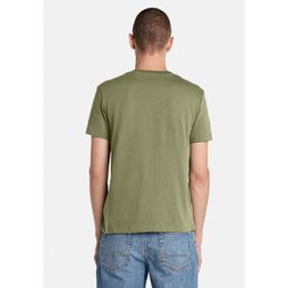 Timberland Herren T-Shirt "DUNSTAN RIVER Short Sleeve Tee", gr&uuml;n, Gr. XL, Single Jersey, Obermaterial: 100% Baumwolle, Shirts, mit Logostickerei, aus