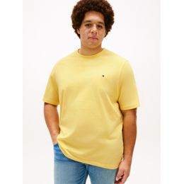 Tommy Hilfiger Big & Tall Damen T-Shirt "BT-ESS SEASONAL REGULAR SOLID"citronella, Gr. 5XL, TOMMY HILFIGER BIG & TALL, Single Jersey, Obermaterial: 100% Baumwolle, Shirts,