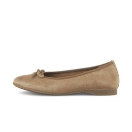 Gabor Damen Ballerina "Eleganter Ballerina", Gr. 38, beige, Schuhe